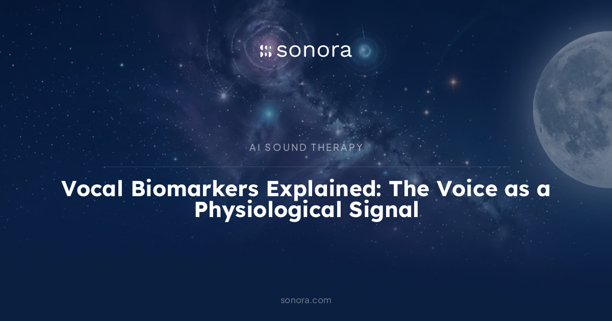 Vocal Biomarkers Explained: The Voice as a Signal | Sonora